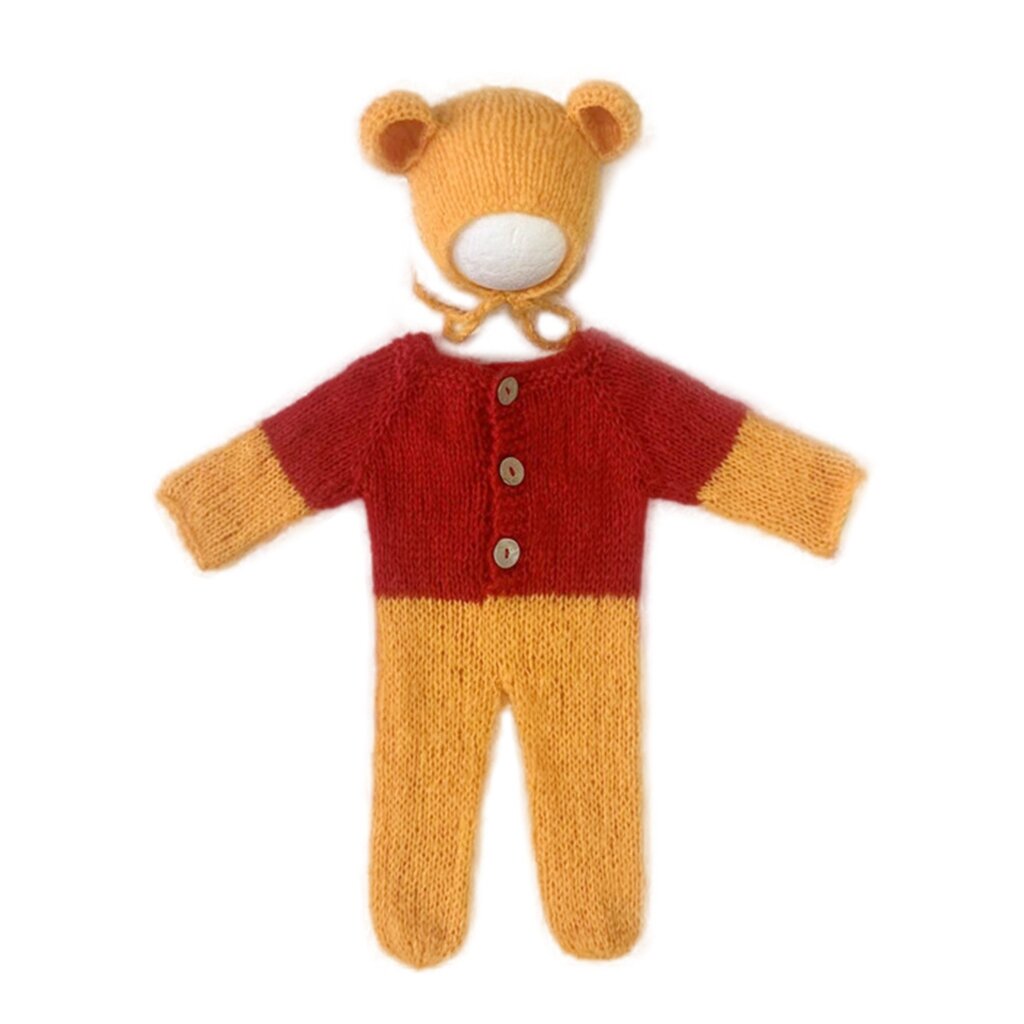 Прекрасный дизайн, реквизит для фотосъемки новорожденных, мохеровая шапка и комбинезон, реквизит