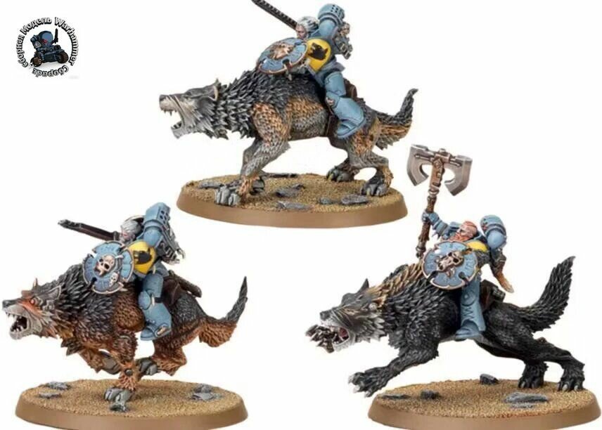 Смола вархаммер 40000 миниатюра Warhammer 40000 Space Wolves Thunderwolf Cavalry миниатюры днд Фигурка для настольной игры