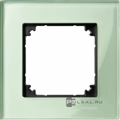 Рамка Merten 1 пост стекло изумруд M-Elegance MTN404104