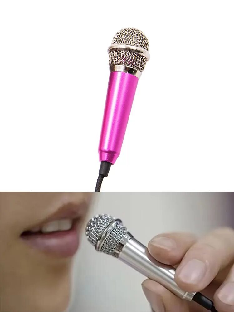 Микрофон универсальный, фиолетовый