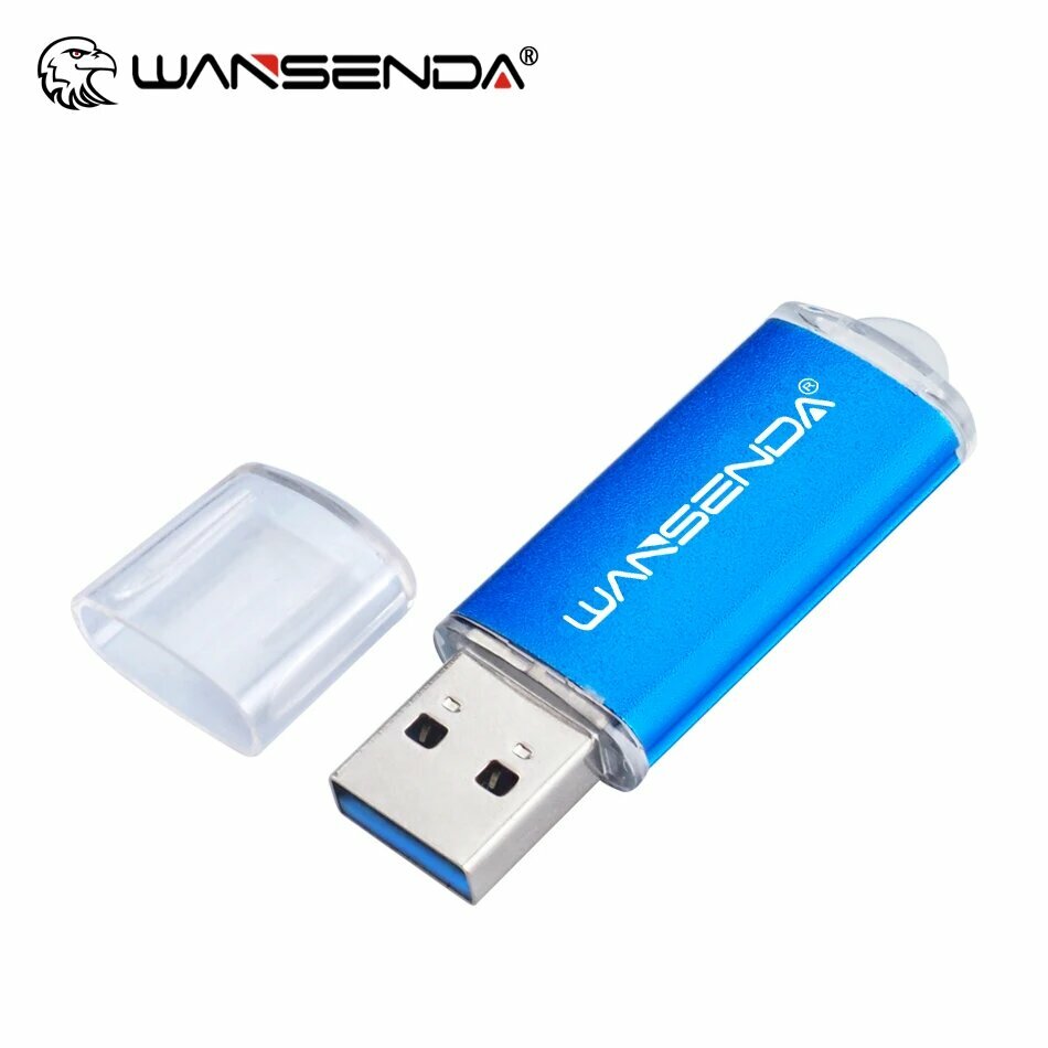 WANSENDA mini USB Flash Drive 32 ГБ 256 ГБ, Blue