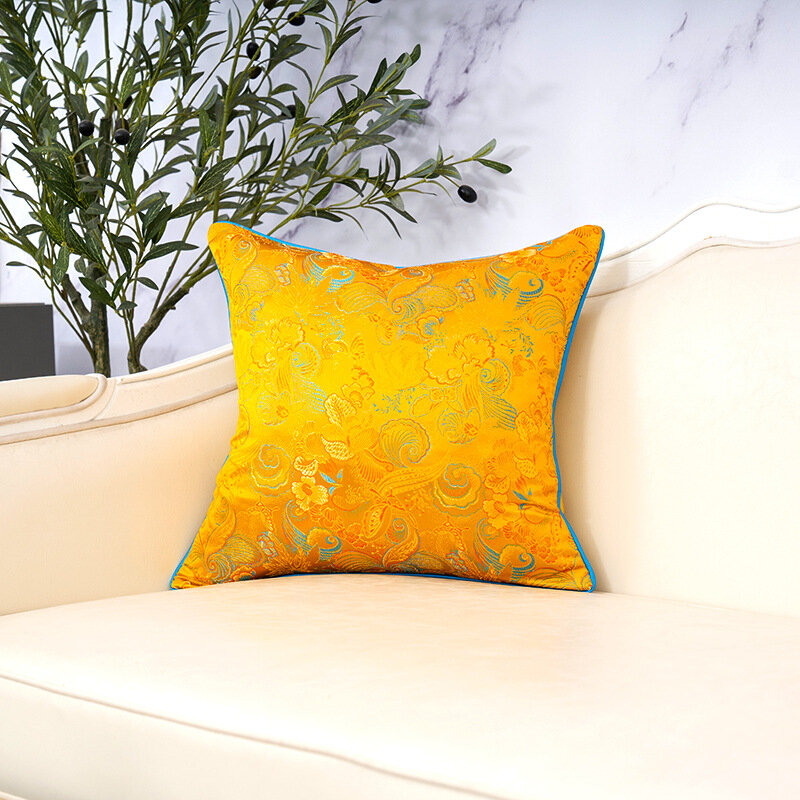 Новая подушка в китайском стиле с бабочками и цветами, легкая роскошь, французский стиль, жаккард, высококачественная, удобная, для прямых трансляций, популярный товар, одна штука