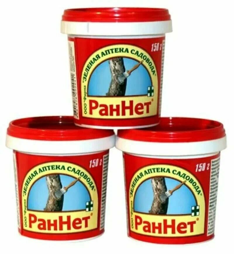 Зеленая Аптека Садовода Средство для дезинфекции и заживления ран деревьев РанНет, 150 г 3 шт