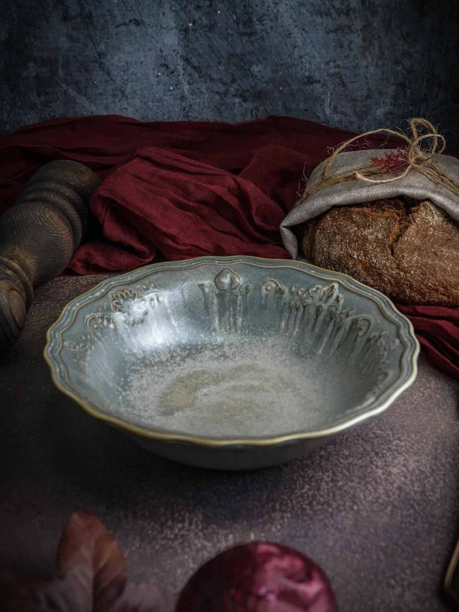 Casa DI FORTUNA Vintage набор из 2 салатников 750 мл 23 см, фарфор