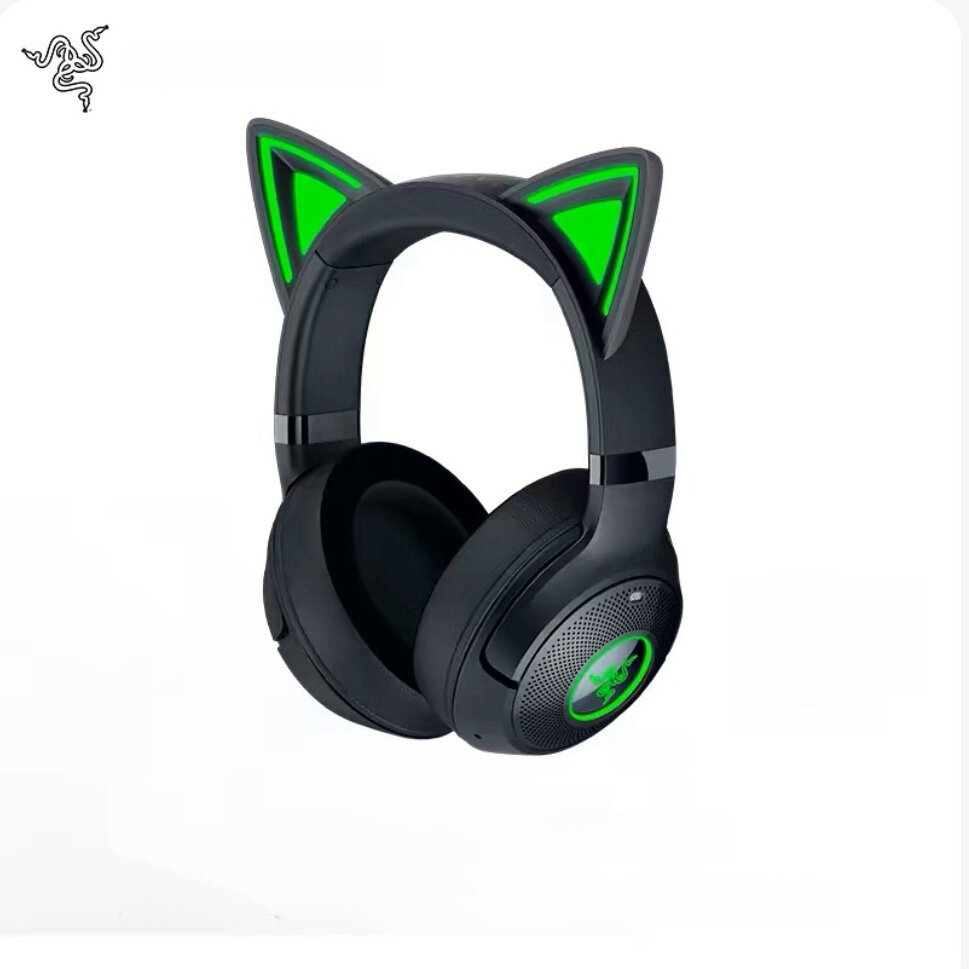 Гарнитура Razer Kraken Kitty BT V2 Голосовой микрофон для беспроводных наушников с головным динамиком, Чёрный