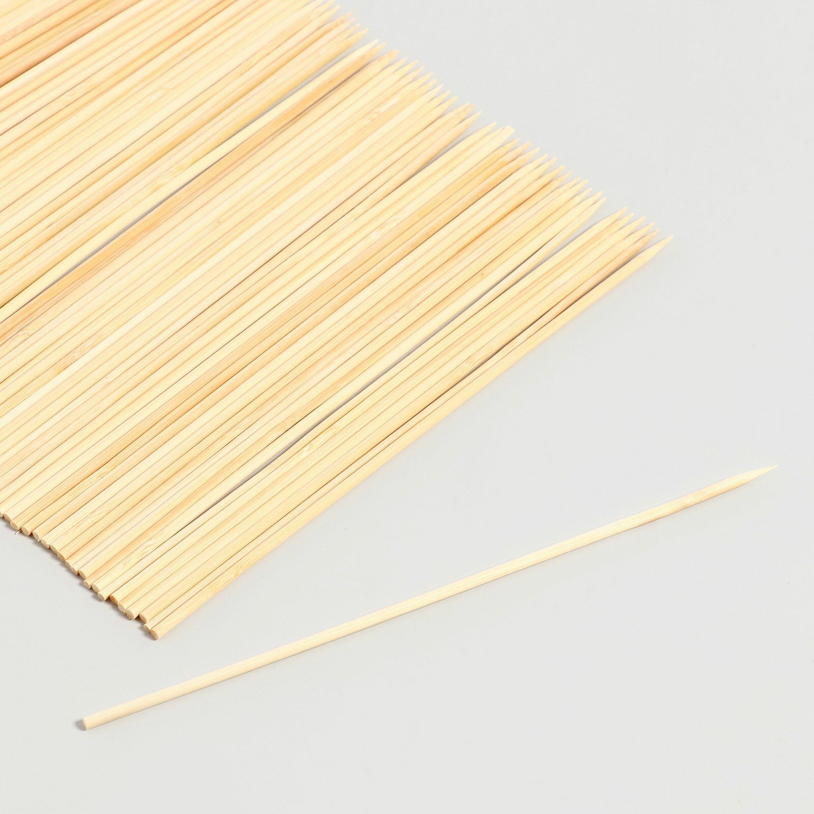 Набор деревянных палочек для декора 50 шт, 20 см, цвет: бежевый