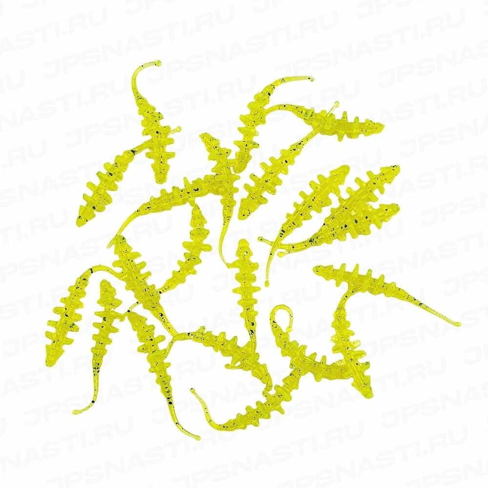 Силиконовые приманки Eleven Lures Micro Trap 1.5, 20 шт, #Toxic