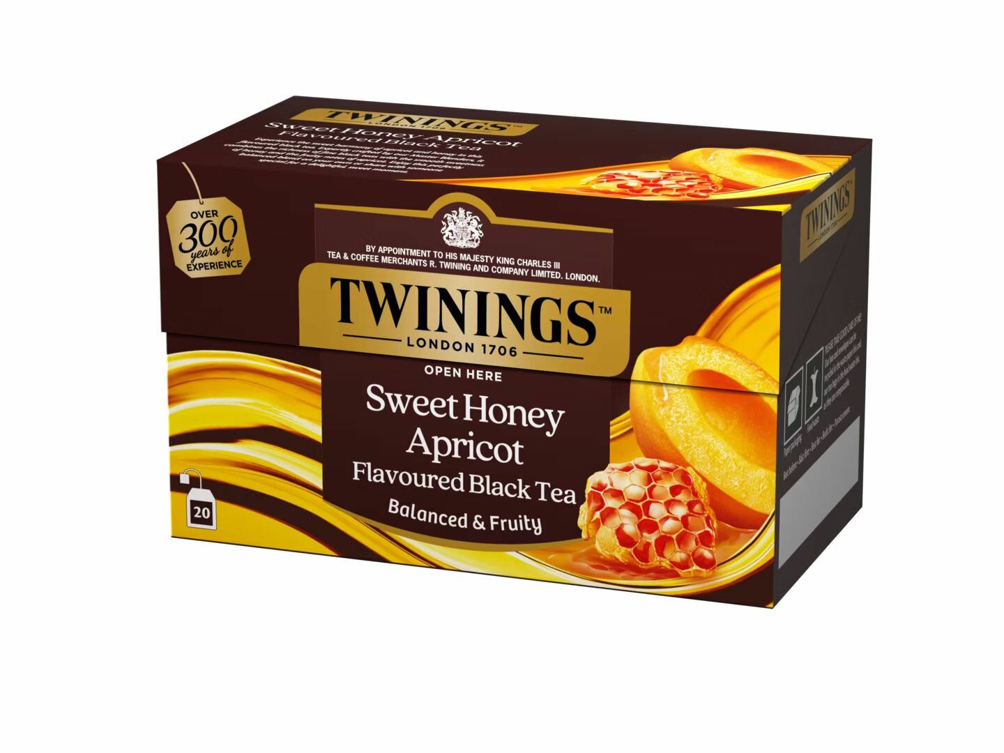 Чай черный Twinings Sweet Honey Apricot мед абрикос в пакетиках 20x2 г