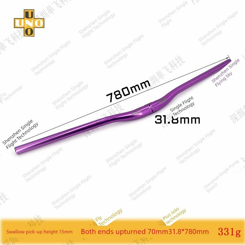 Руль для горного велосипеда UNO, из алюминиевого сплава, удлиненный, для даунхилла, аксессуары для велосипедных рулей,