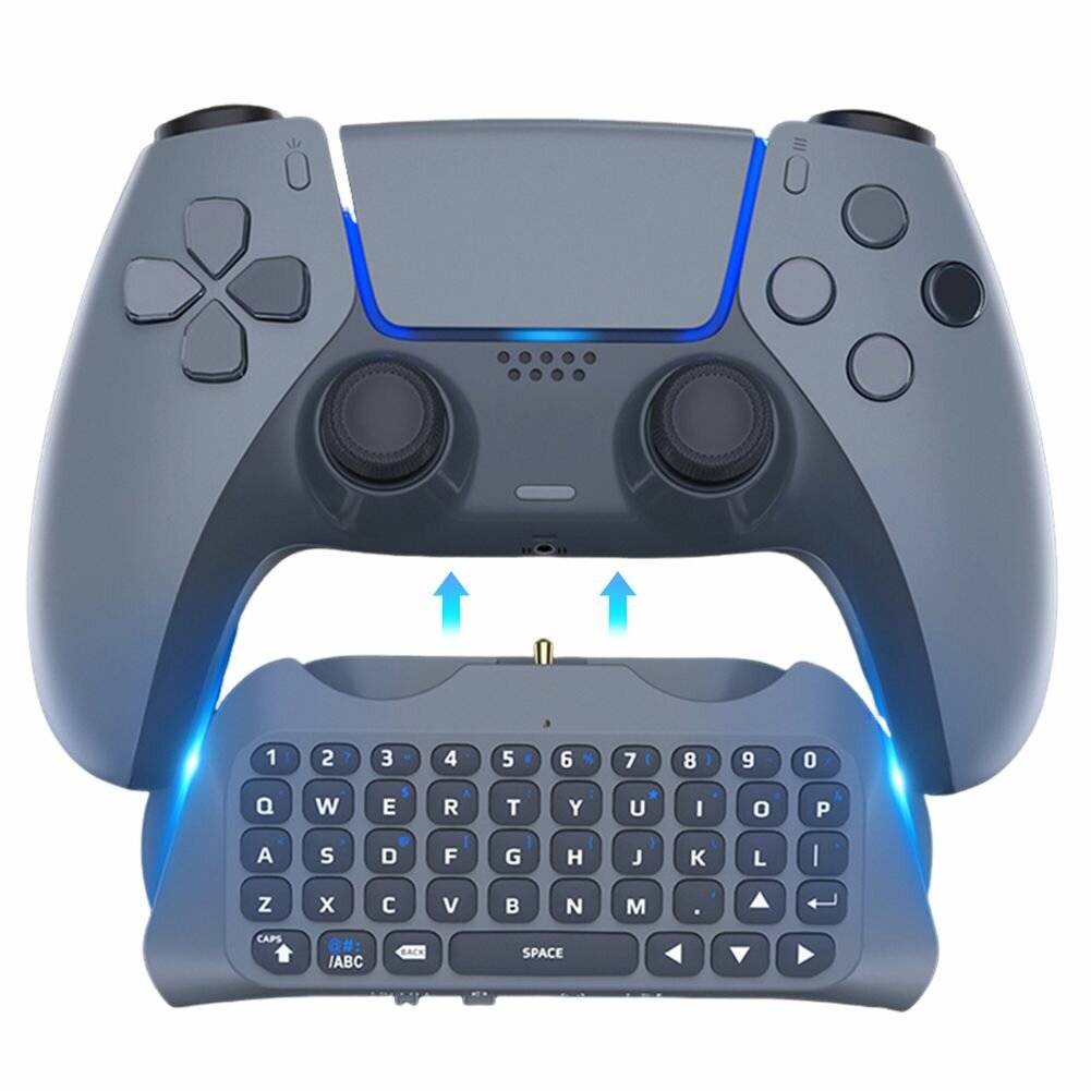 Внешняя клавиатура для PS5, эргономичная конструкция, питание от аккумулятора 500 мАч
