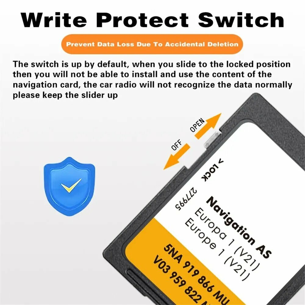 Новинка для VW Discover Media Navigation Card 2025 Спутниковая Навигационная SD-карта