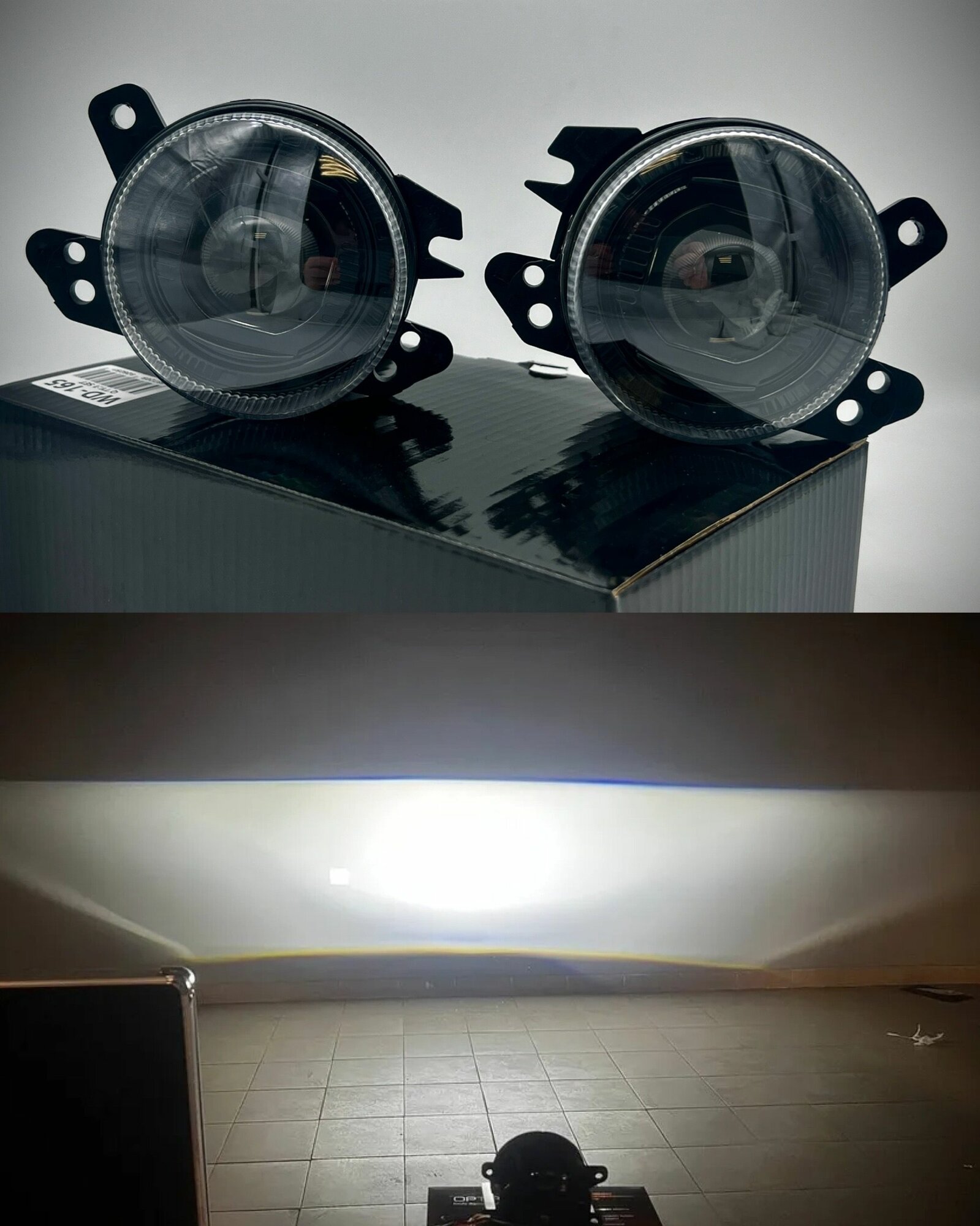 LED ПТФ светодиодные для Mercedes - ЛЕД противотуманые фары с линзой на Мерседес