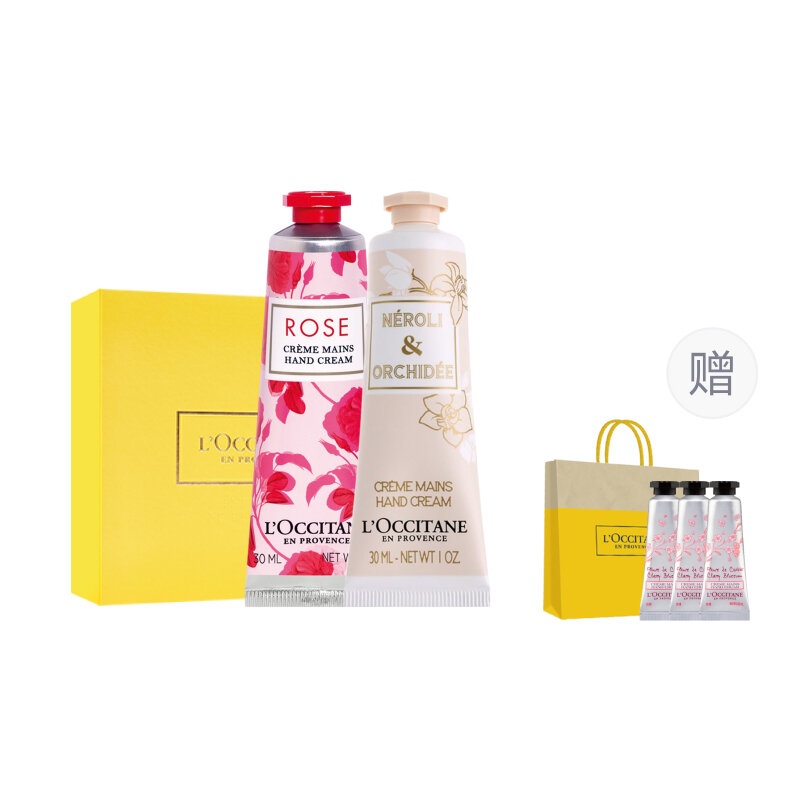 Набор увлажняющих кремов для рук унисекс LOCCITANE, 5731576, 75мл*3/90мл, Нежный розовый