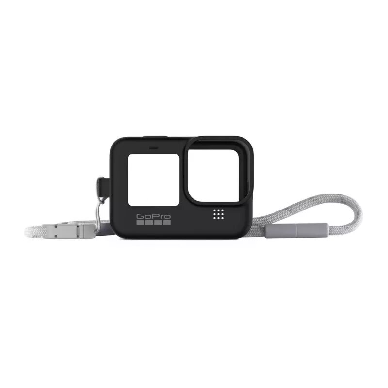 Силиконовый чехол с ремешком Sleeve + Lanyard GoPro (ADSST-001) Black
