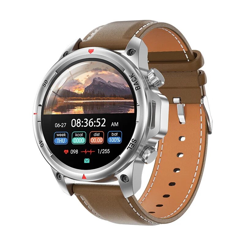 Men Smart Watch DK68 Compass BT Call Health Monitor LED Light GPS Tracker Outdoor Sports Fitness Smartwatch