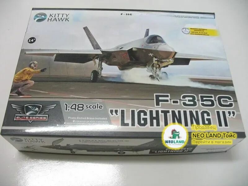 KittyHawk 80132 1/48 F-35C "Lightning II" New Модель сборки самолёта