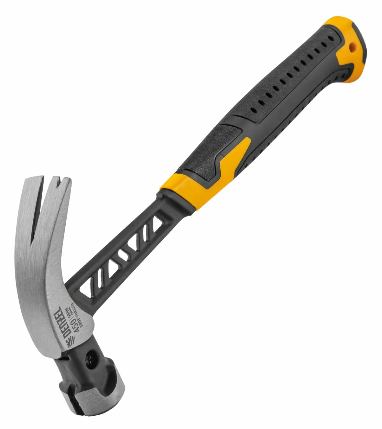 Молоток-гвоздодер Denzel 10466 фиберглассовая ручка 450 г