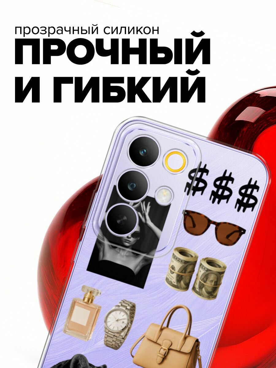 Чехол на Realme C85 Pro / Реалми C85 Про с принтом Женский коллаж — фото 1