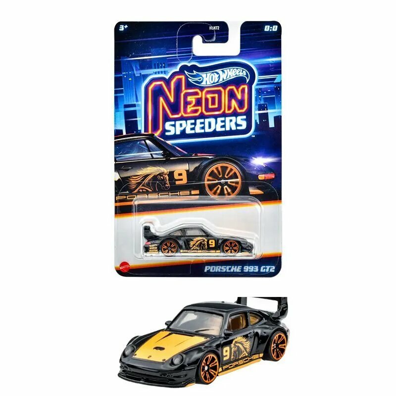 Машинка Mattel Hot Wheels Neon Speeders Assort HLH72-Porsche 993 GT2