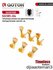 GOTOH SG381-04 гитарные колки 3x3 для электрогитары золотого цвета, комплект 6 ш...