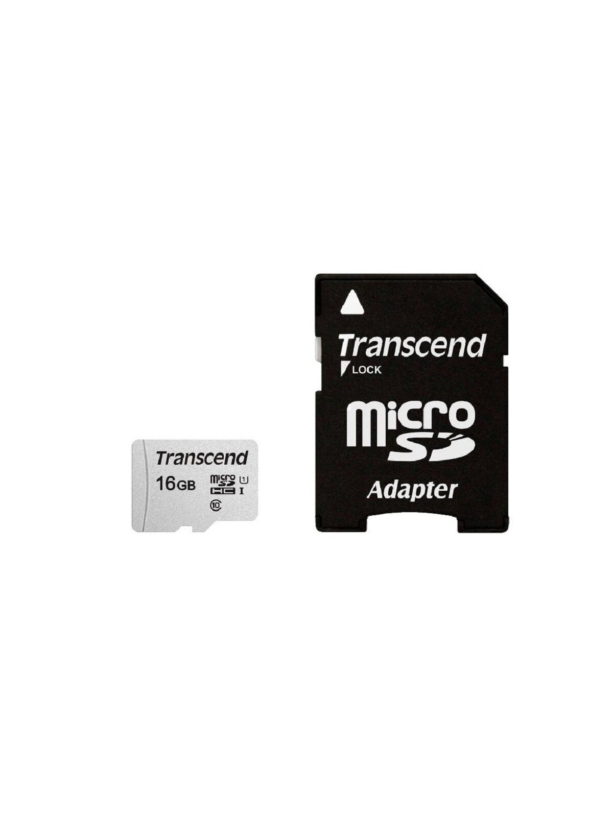 Micro SecureDigital 16Gb Transcend TS16GUSD300S-A {MicroSDHC Class 10 UHS-I, SD adapter}