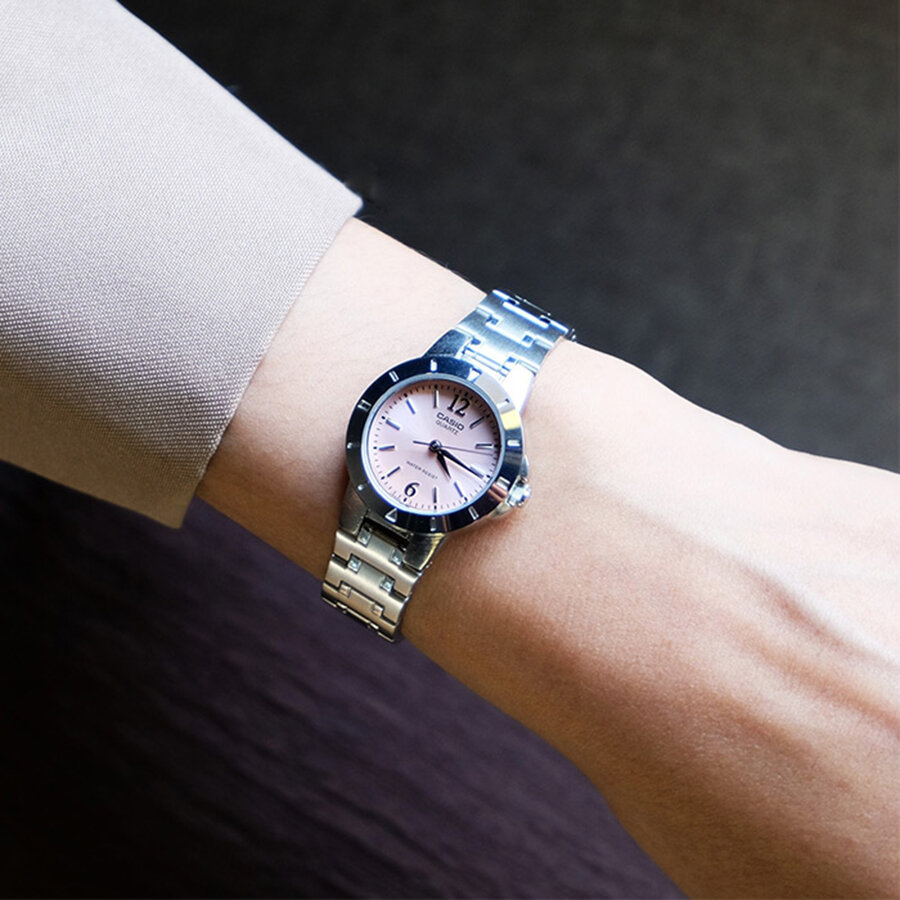 Наручные часы CASIO, розовый, серебряный — фото 1