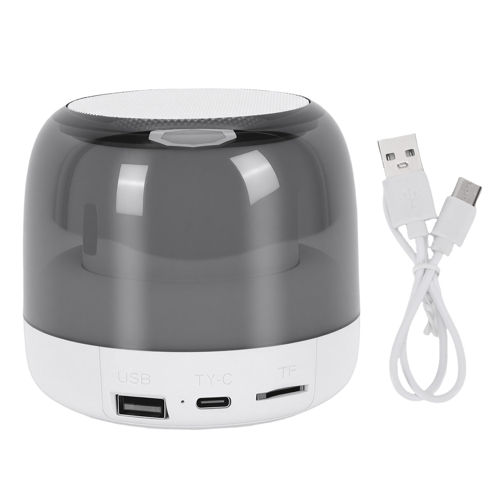 Bluetooth Динамик RGB True Wireless Стерео Сопряжение Поддержка BT Небольшой Карты Памяти USB Портативный Беспроводной Динамик для Внутреннего Наружного Белого цвета