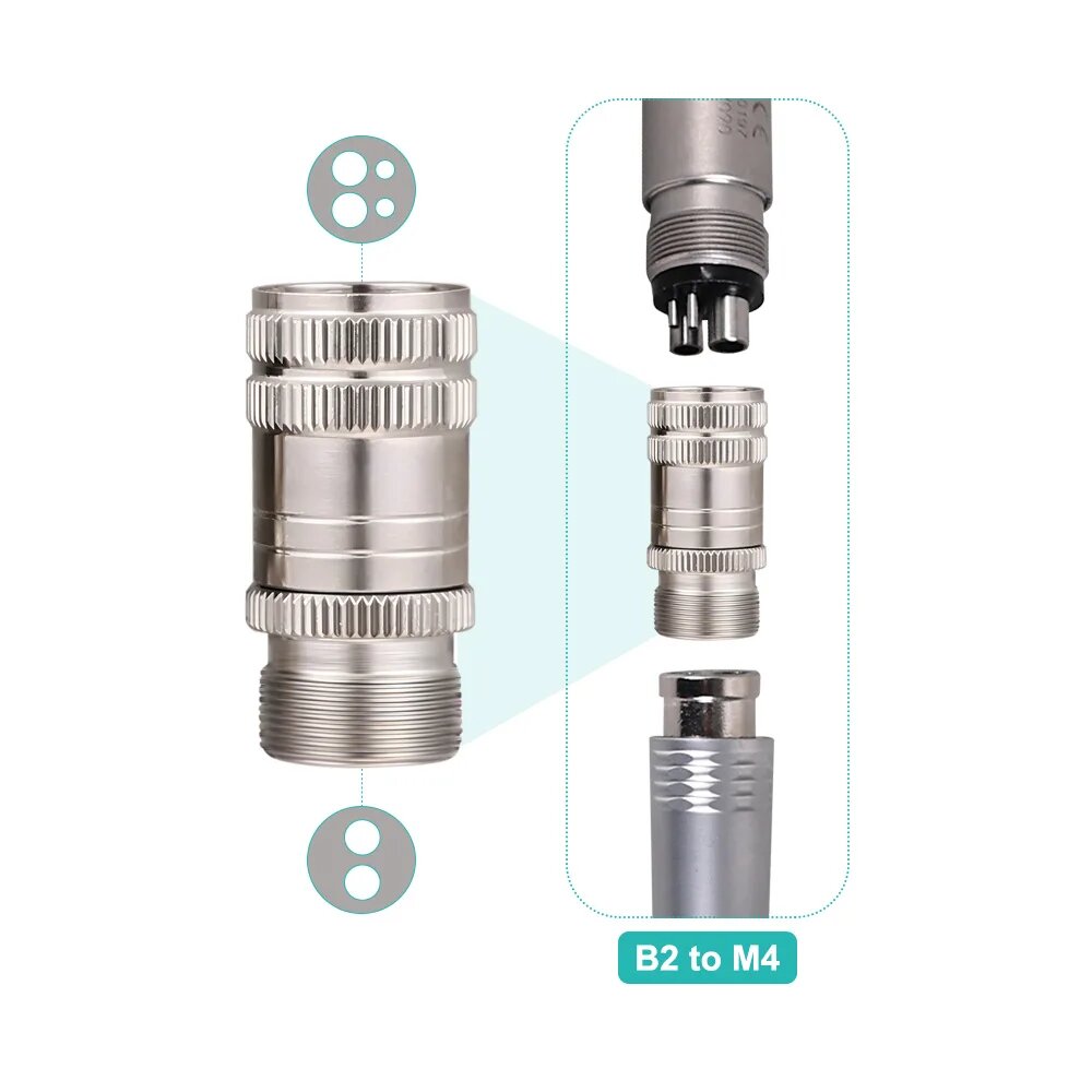 SYJH Стоматологический 4-отверстий, 2-отверстий, преобразовательная головка для наконечника, разъем для смены наконечника, запасные части, шланг для наконечника, стоматологический аксессуар