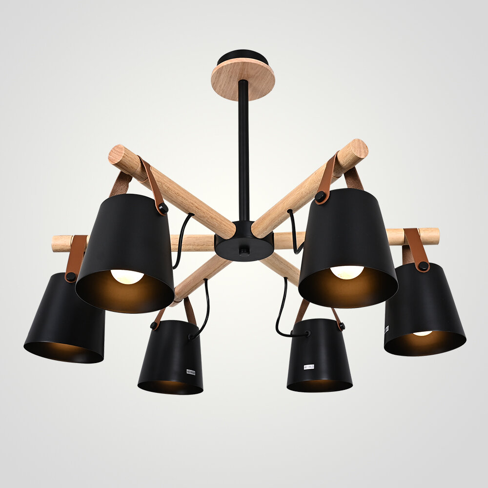 Люстра на штанге NATURA C6 black