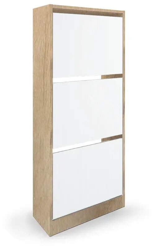 Обувница Vental Лаком-3 Дуб сонома/Белый