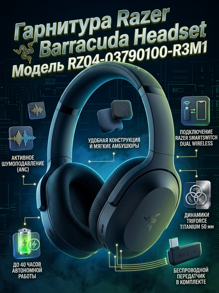 Гарнитура Razer Barracuda Headset