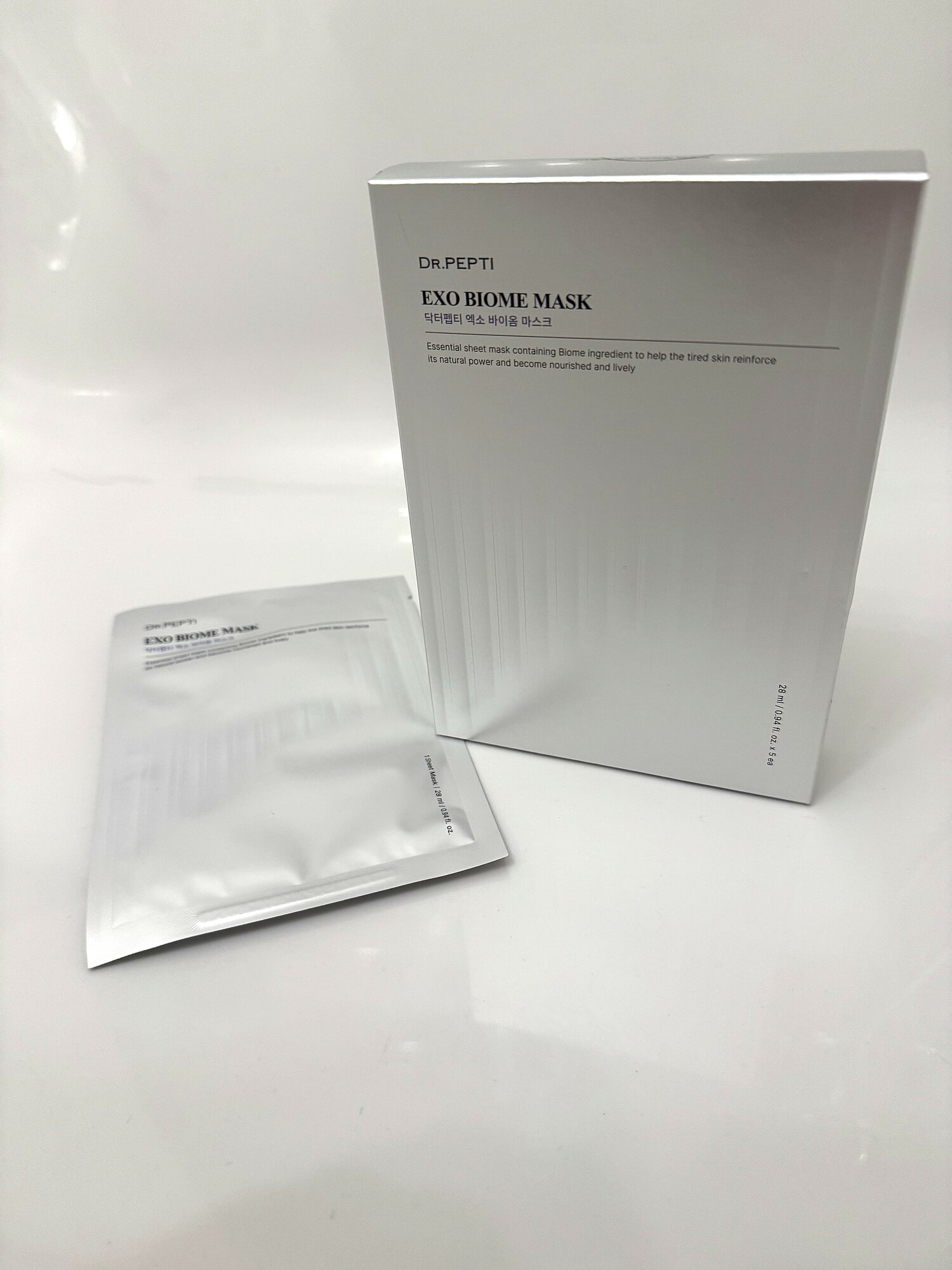 Восстанавливающая маска для лица Exo BIOME Mask Dr. Pepti+ 28ml х 5шт