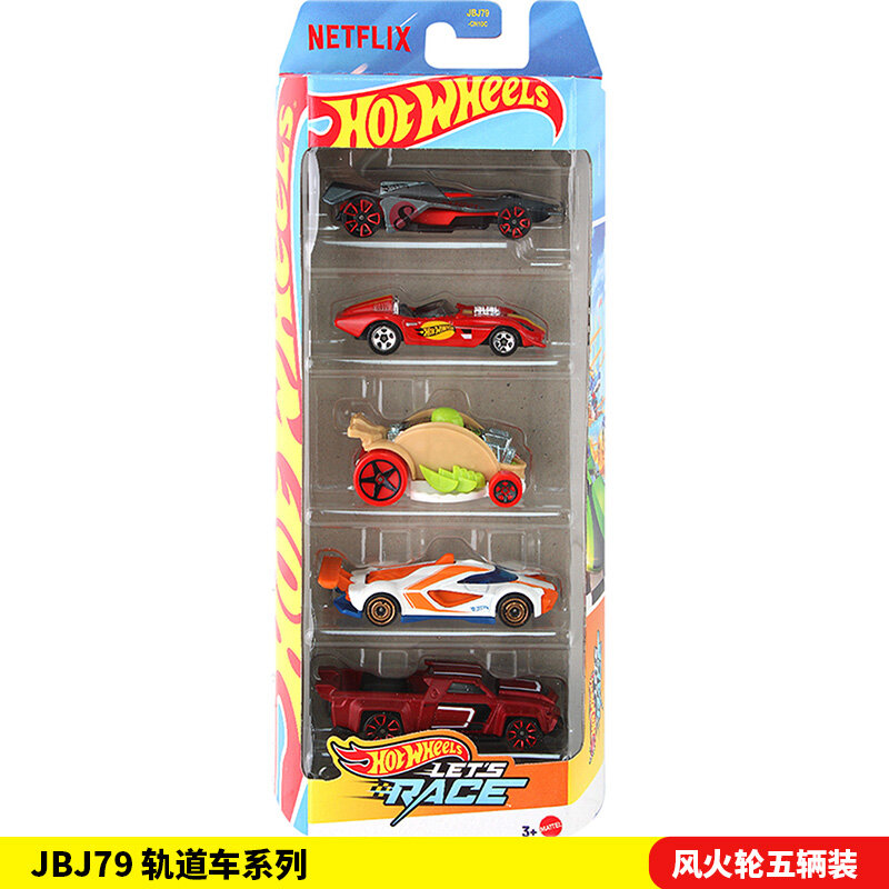 Hot Wheels, 1:64, набор из 5 машин, металлические машинки(JBJ79-Гоночная серия)