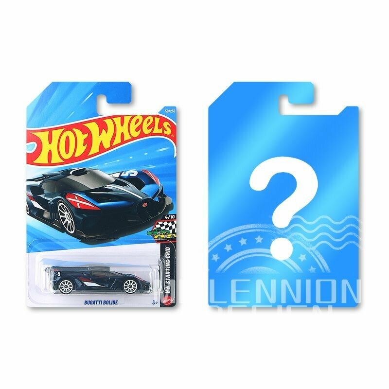 Hot Wheels Bugatti Veyron, Литая модель 1:64, Игрушечный автомобиль(Бугатти+Случайная модель)