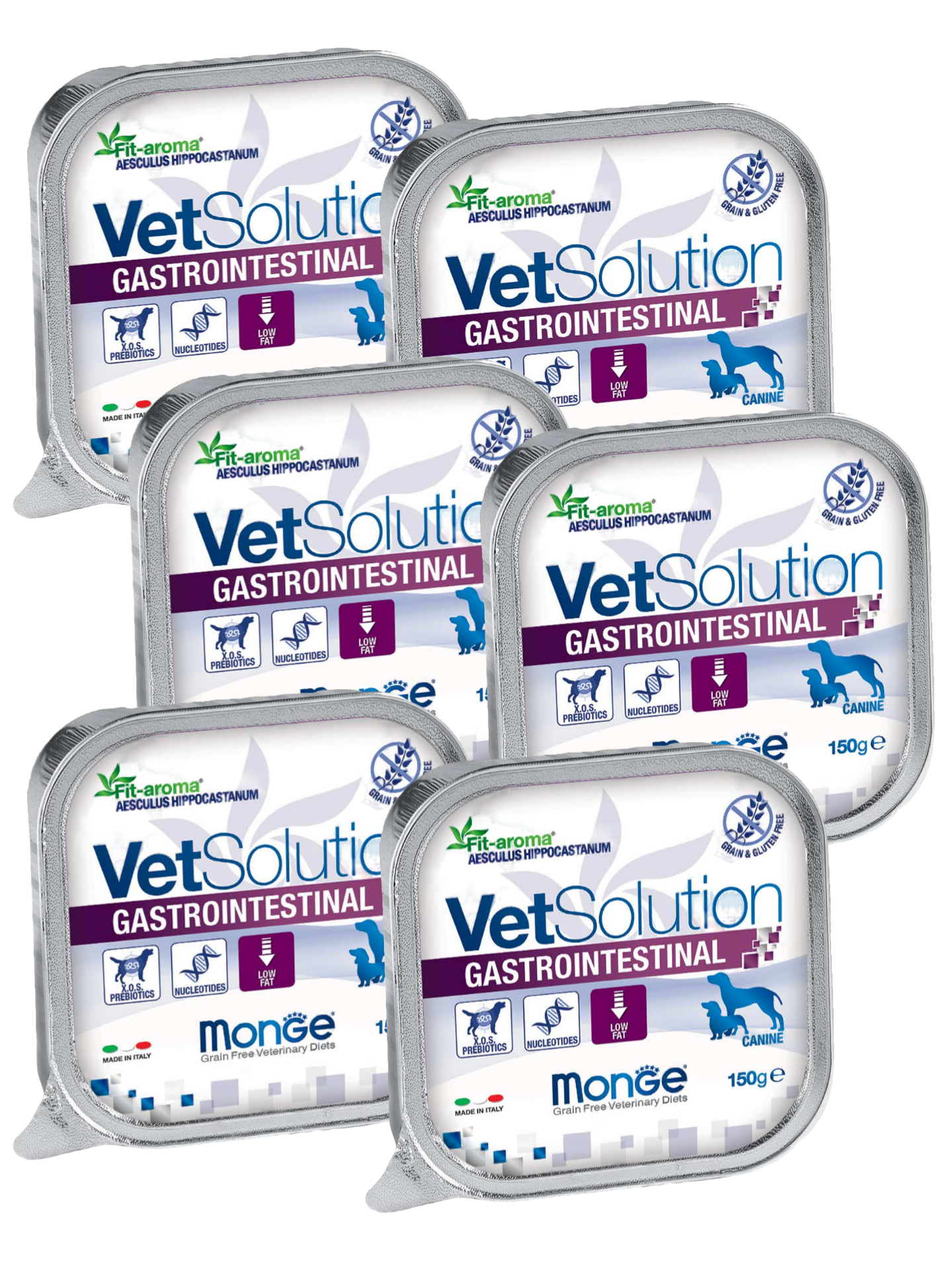 Monge VetSolution Dog Gastrointestinal Влажный корм для собак, при заболеваниях ЖКТ 6шт по 150 гр