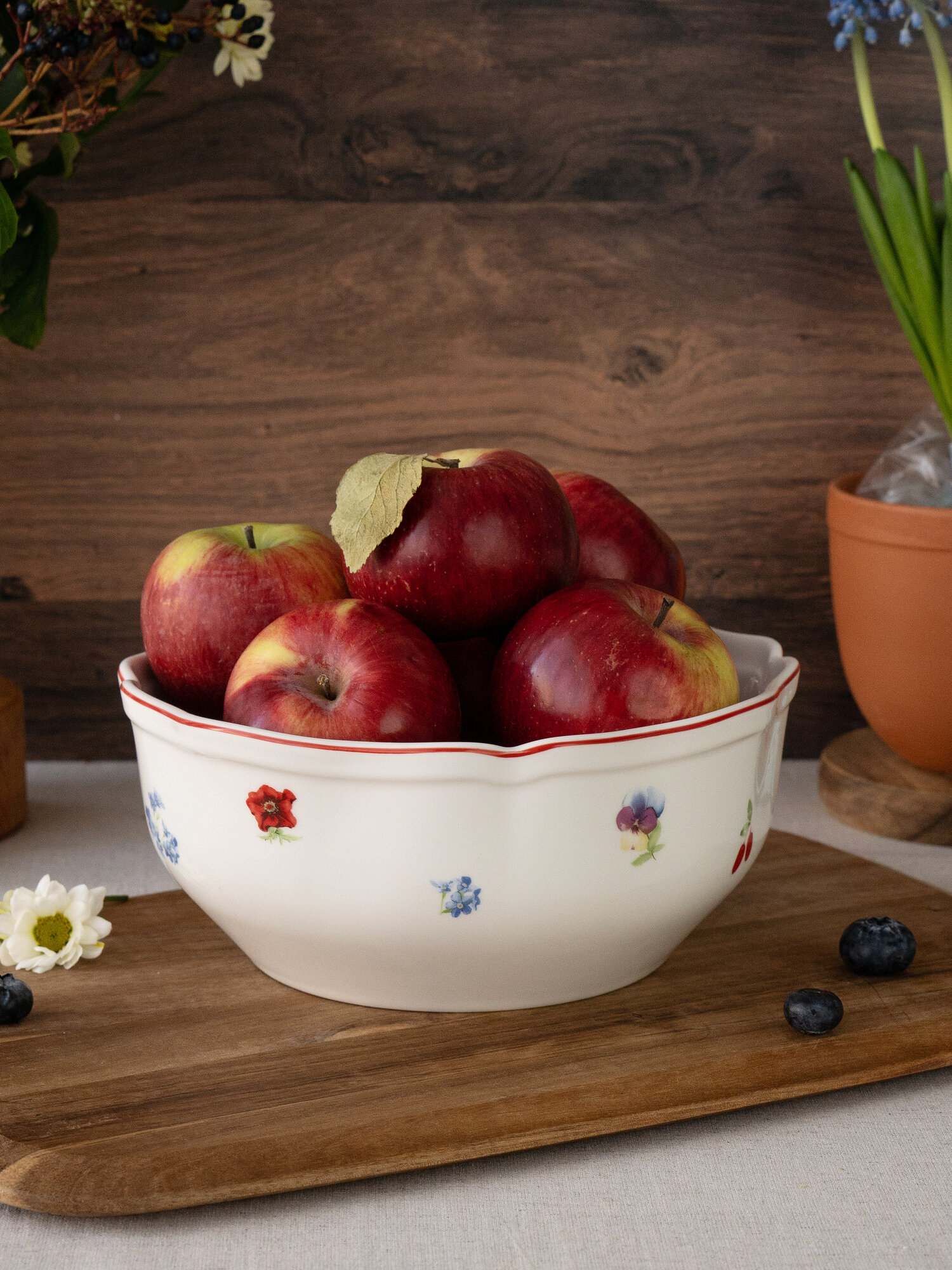 Салатник 20 см/1600 мл фарфор "Скарлет2 (Scarlet) тарелка глубокая, салатница, шубница