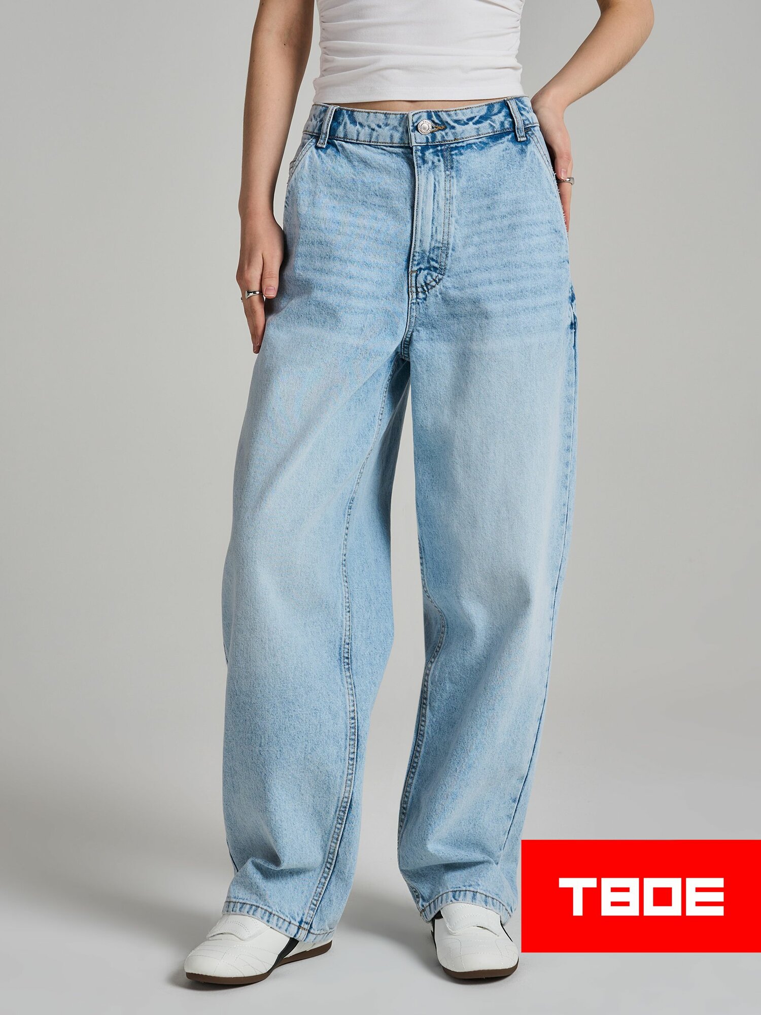 Джинсы багги 