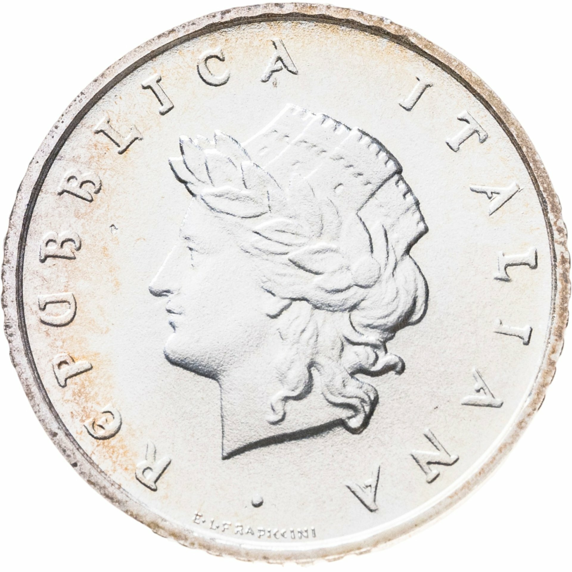 Италия 100 лир 1993 "100 лет банку Италии", Серебро 835, в сохранности UNC