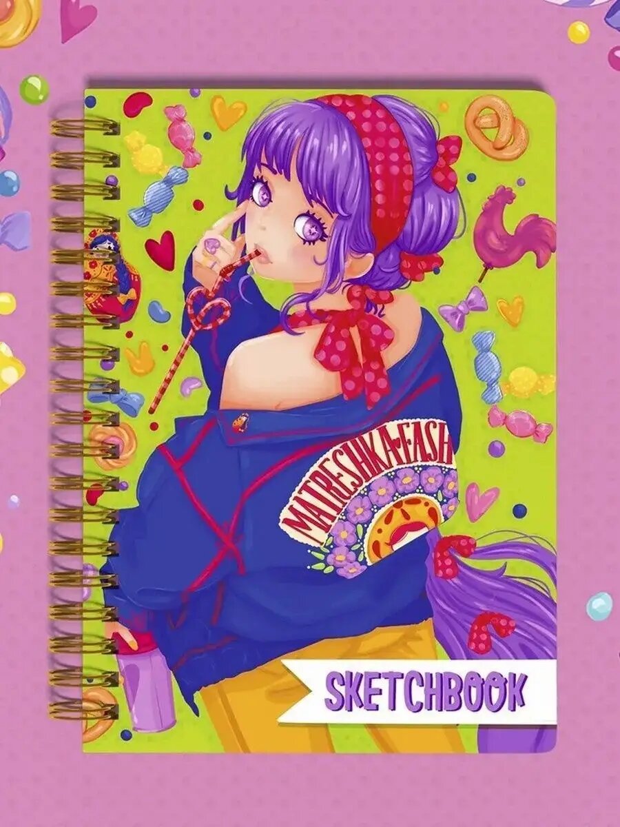 Проф-Пресс MyArt. Аниме скетчбук на гребне. На стиле