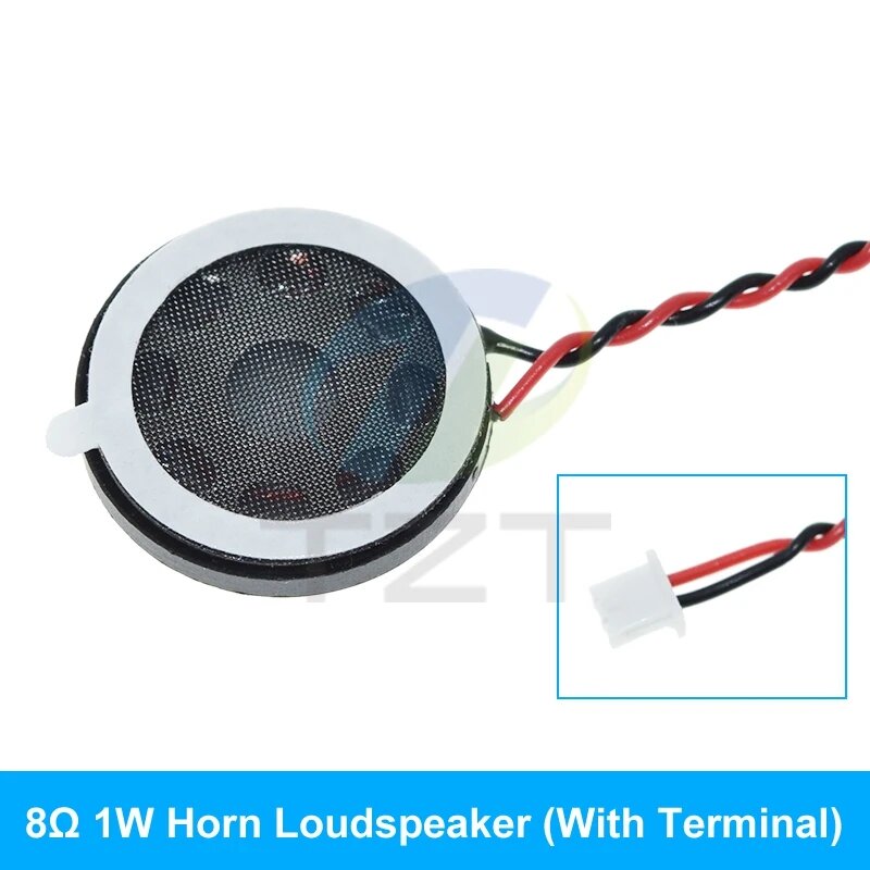 TZT круглый динамик 8 Ом 1 Вт 8 Ohm 1W With Cable, 5pcs