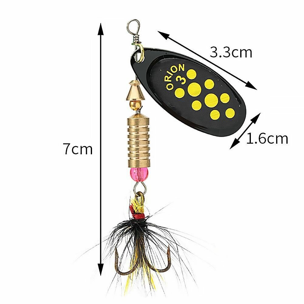 Блесна вращающаяся для рыбалки №3. Приманка на щуку, окуня, форель