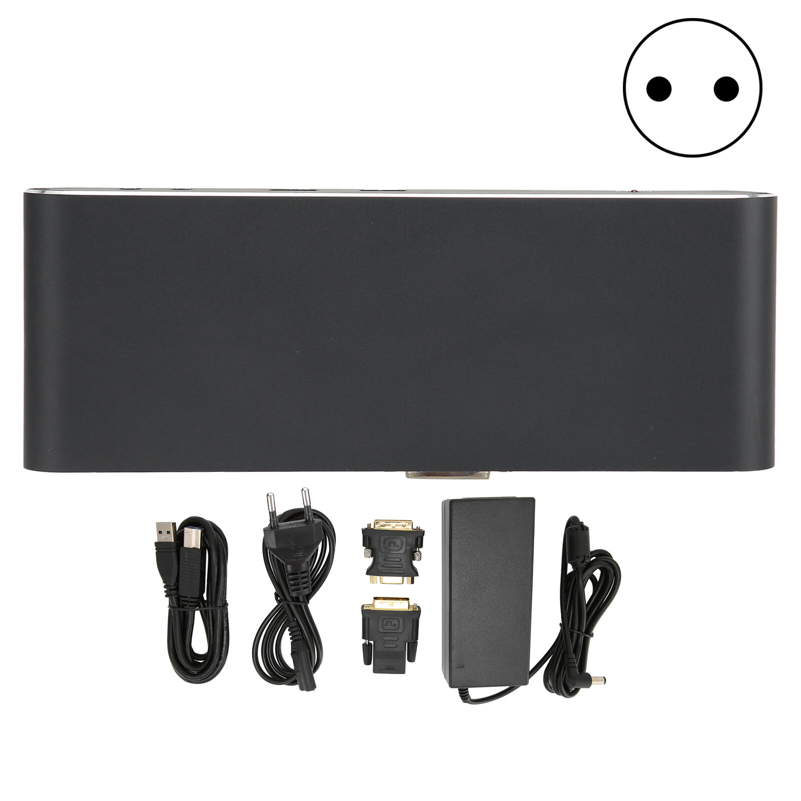 Докстанция USB3.0/HDMI/DVI/RJ45/МИК многофункциональный концентратор для Windows и OS X