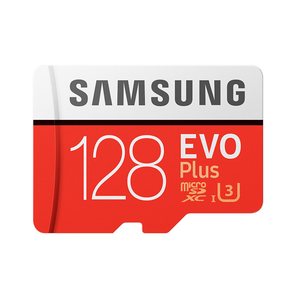 Карта памяти Samsung Memory 128GB EVO Plus MicroSDXC 100MB/s UHS-I (U3) Class 10 TF Flash Card MB-MC128G High Speed для телефонов, планшетов и камер.