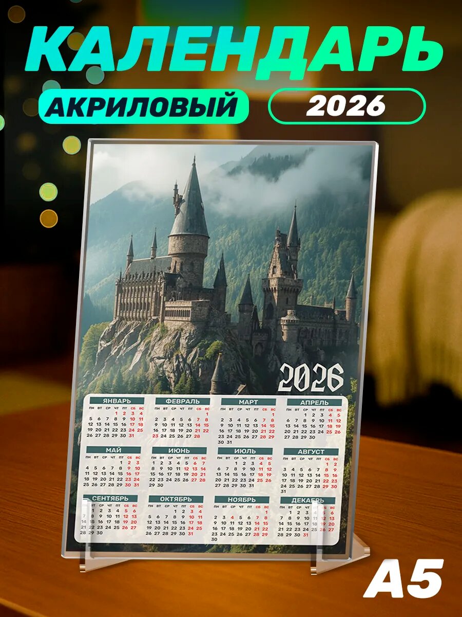 Календарь 2026 настольный Хогвартс Гарри Поттер