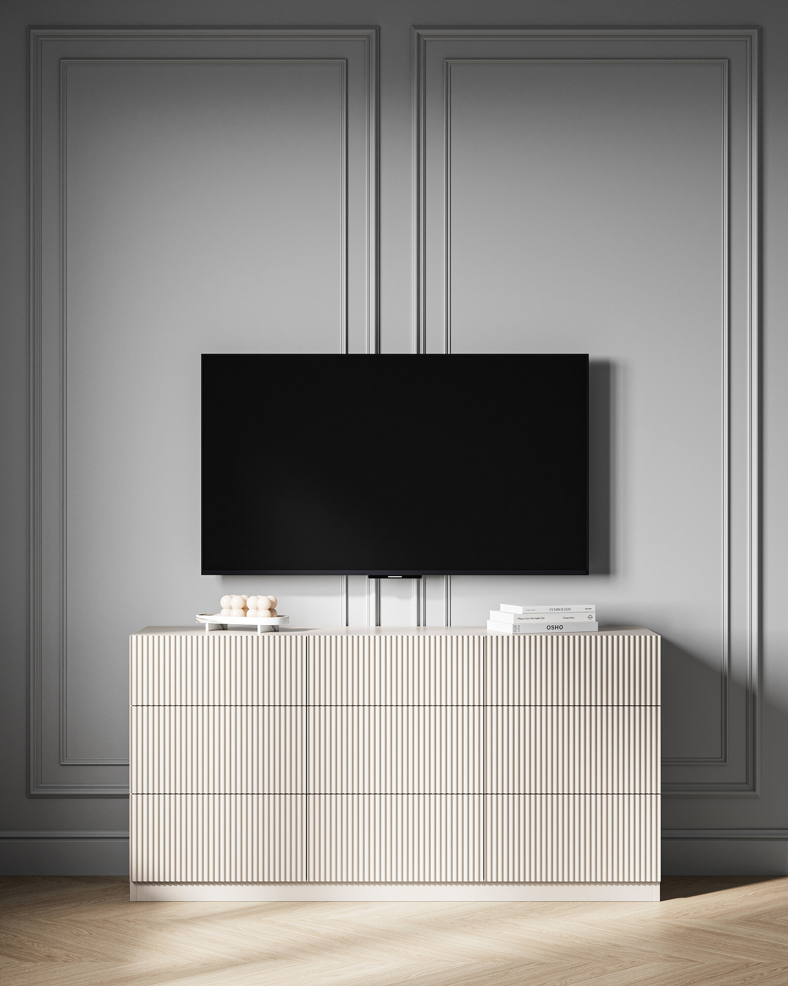 Комод Моника с ящиками для одежды и хранения вещей, современный стиль, МДФ фасады