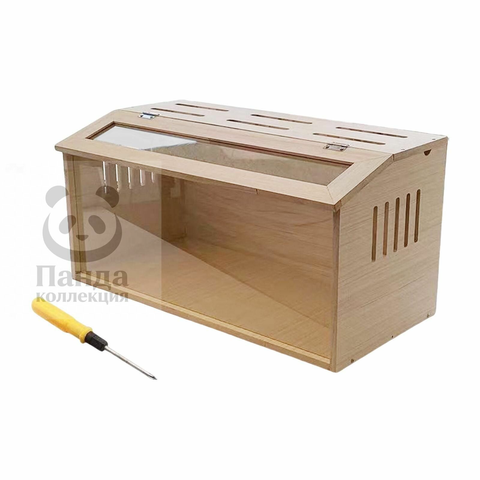 Бокс для цыплят с окном, вентиляцией и прозрачной стенкой