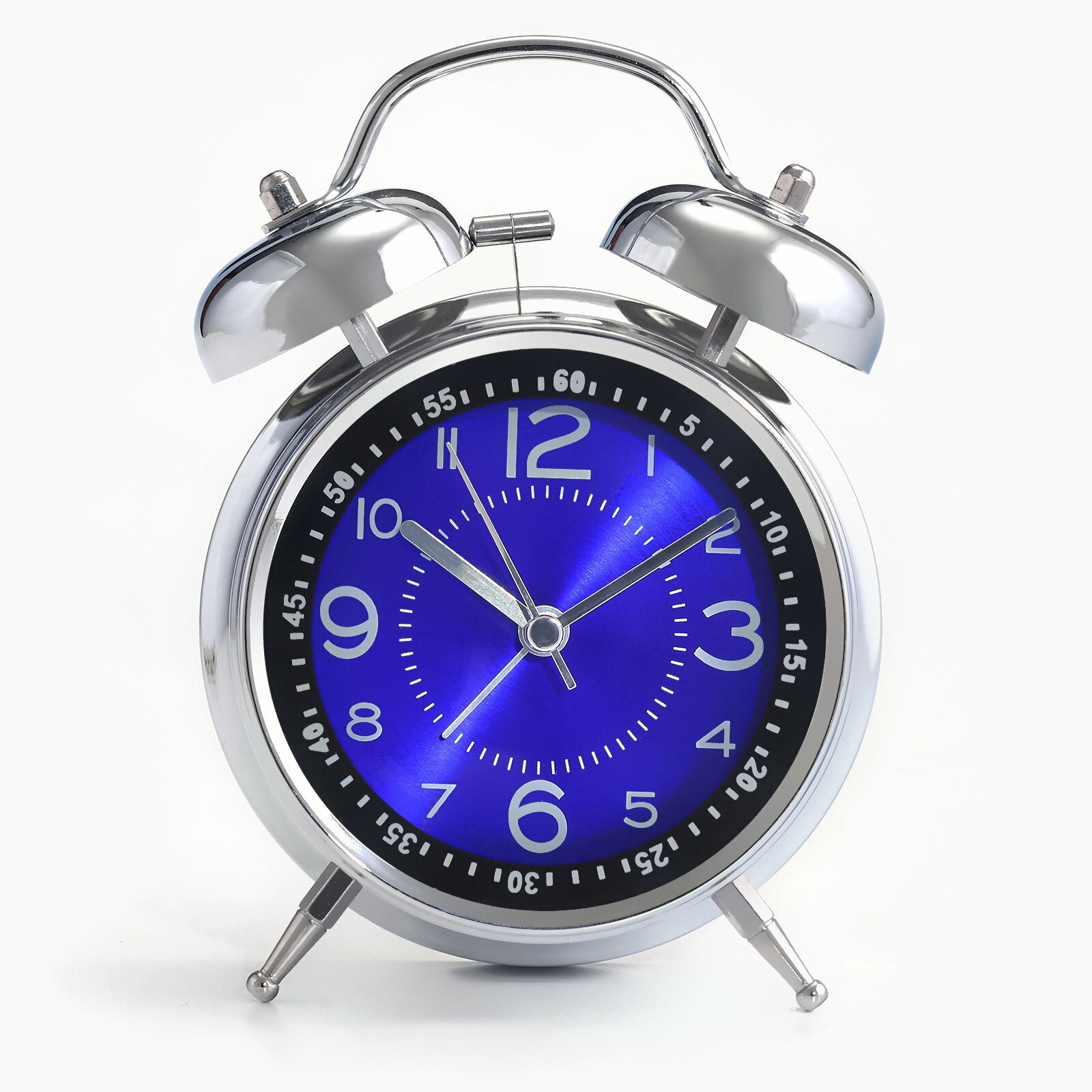 Часы - будильник настольные "Форган", с подсветкой, бесшумные, плавный ход, циферблат d=9 см, 17x11 см