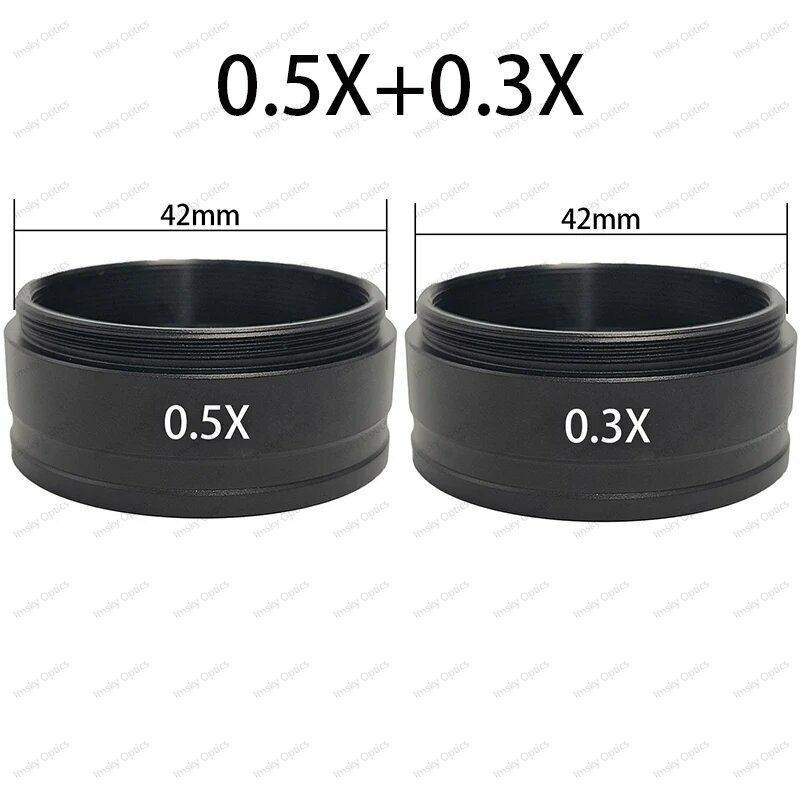 Объектив Барлоу Imsky M42 0,3X 0,5X 0,7X 1,5X 2X для микроскопа 0.5X 0.3X
