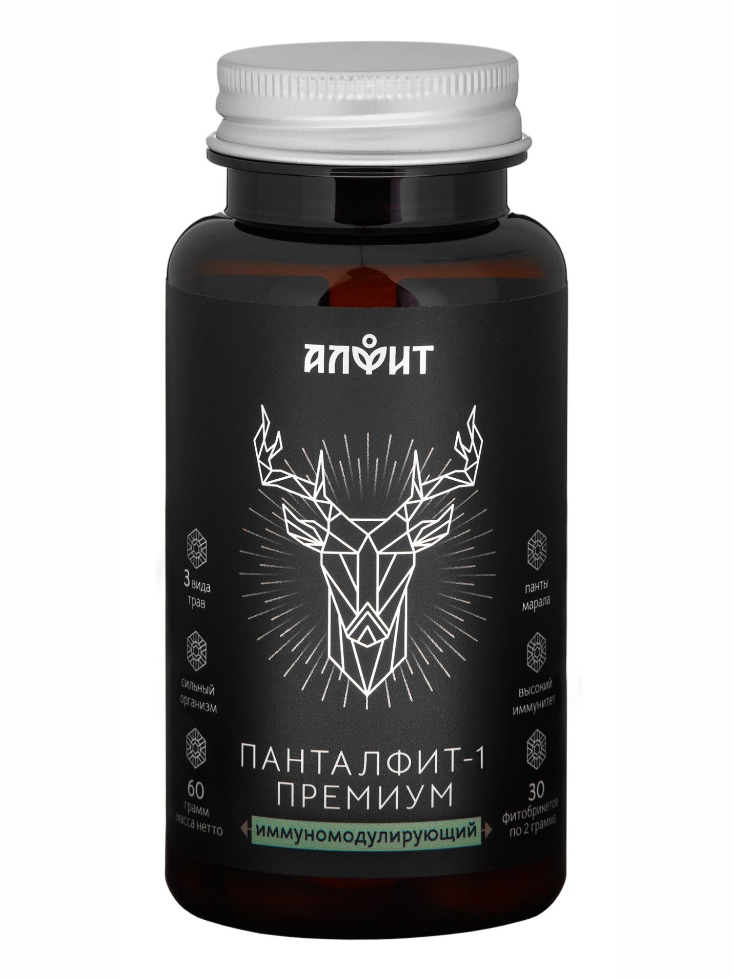 Иммуномоделирующий Панталфит-1 Премиум от бренда "Алфит", 30 брикетов по 2 грамма