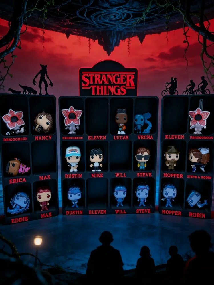 Очень странные дела , Подставка для фигурок Kinder Joy Stranger Things.